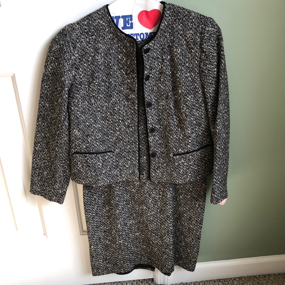 Vintage Talbots Tweed Dress And Jacket Set - Gem